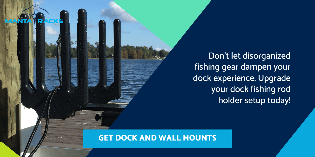Dock and Wall Mounted Fishing Rod Holder | Manta Racks