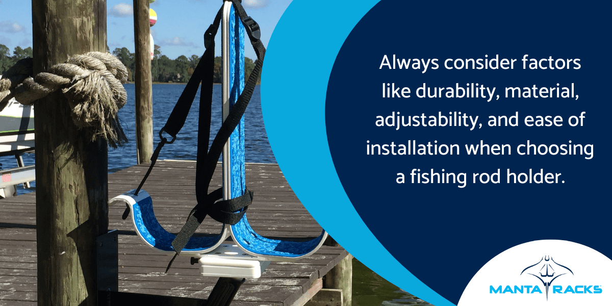 Dock and Wall Mounted Fishing Rod Holder | Manta Racks
