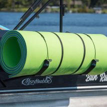 Floating Mat Rack for Pontoon Boat | Manta Racks PFM System